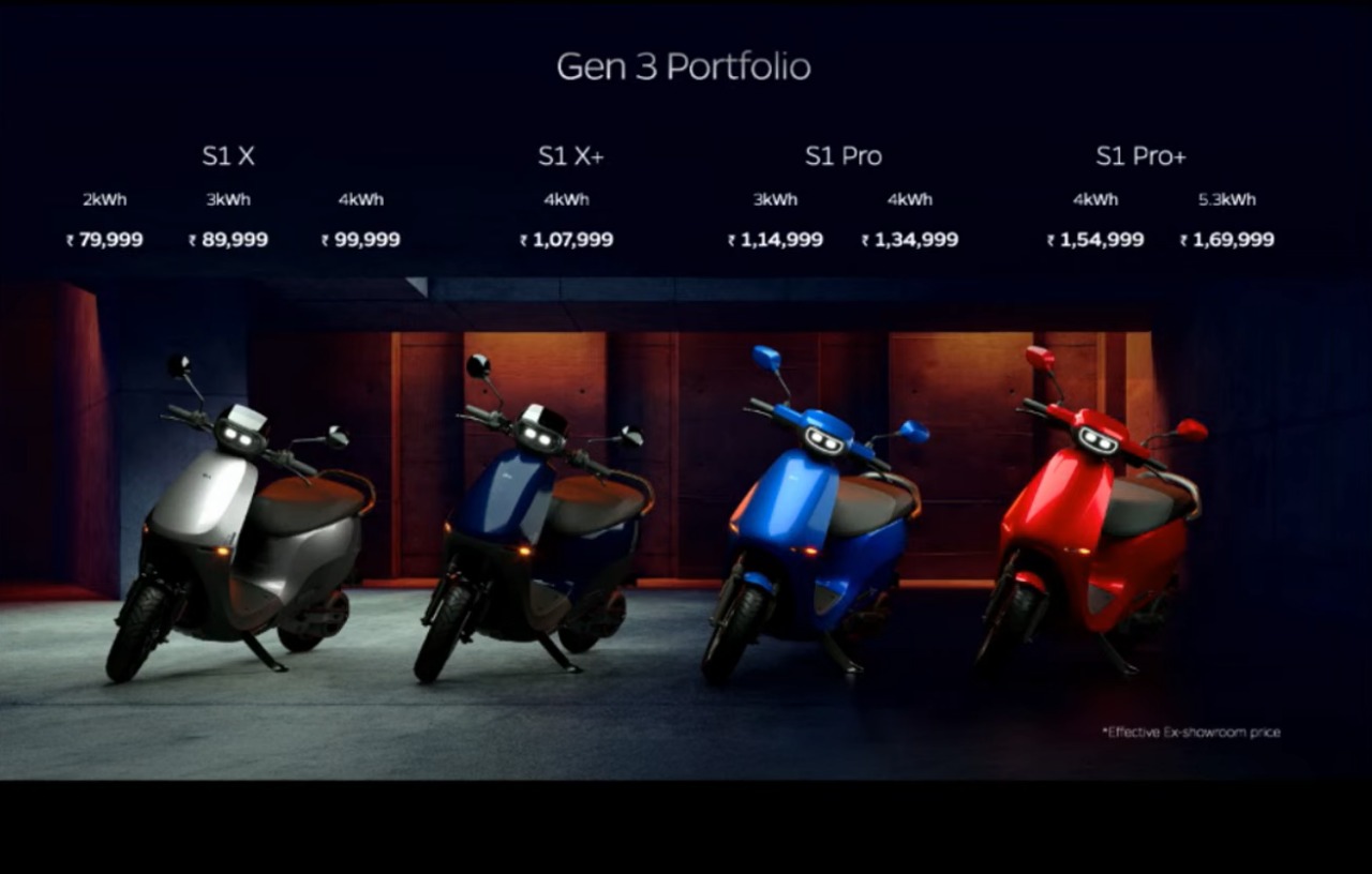 Ola Electric launches S1 Gen3-based fleet | EVINDIA