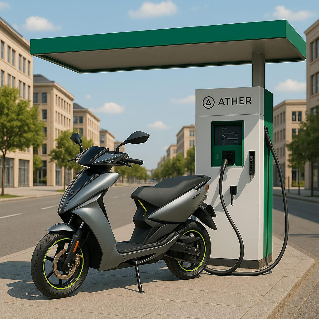 Ather Expands EV Charging in Northeast with A Plus Charge | EVINDIA