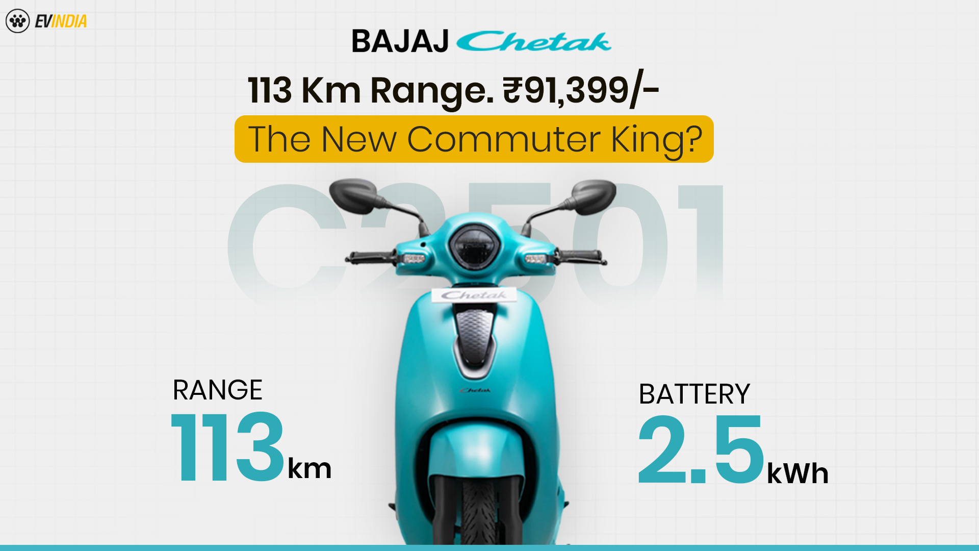 Bajaj Challenges Ola & TVS: New Chetak C25 Debuts with 113 km Range to ...