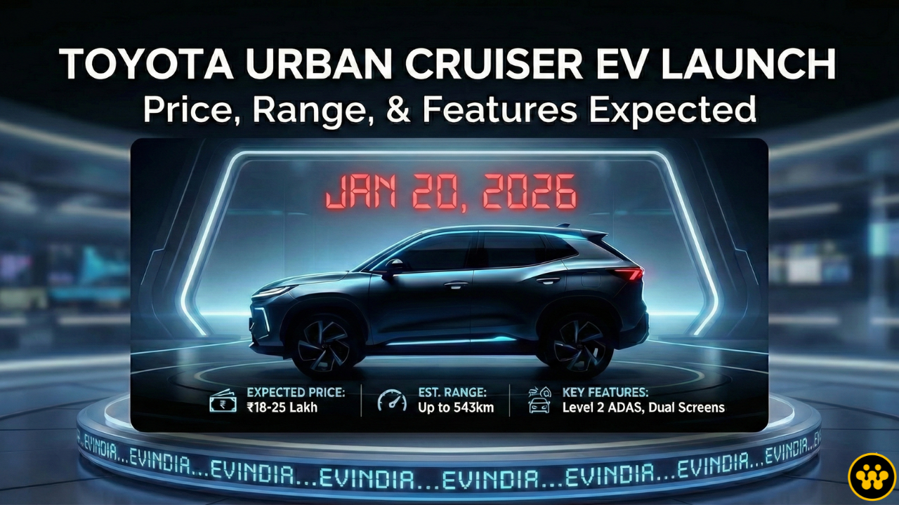 Toyota Urban Cruiser EV Launch: Price, Range & Features | EVINDIA