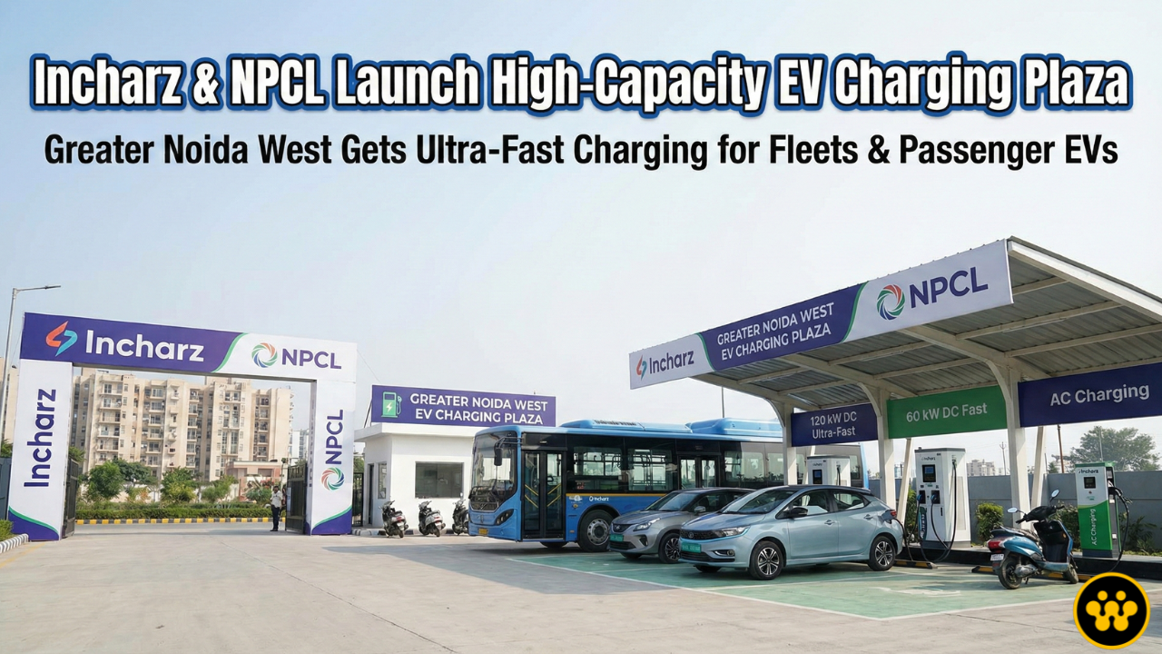 Incharz & NPCL Launch High-Capacity EV Charging Plaza in Greater Noida ...