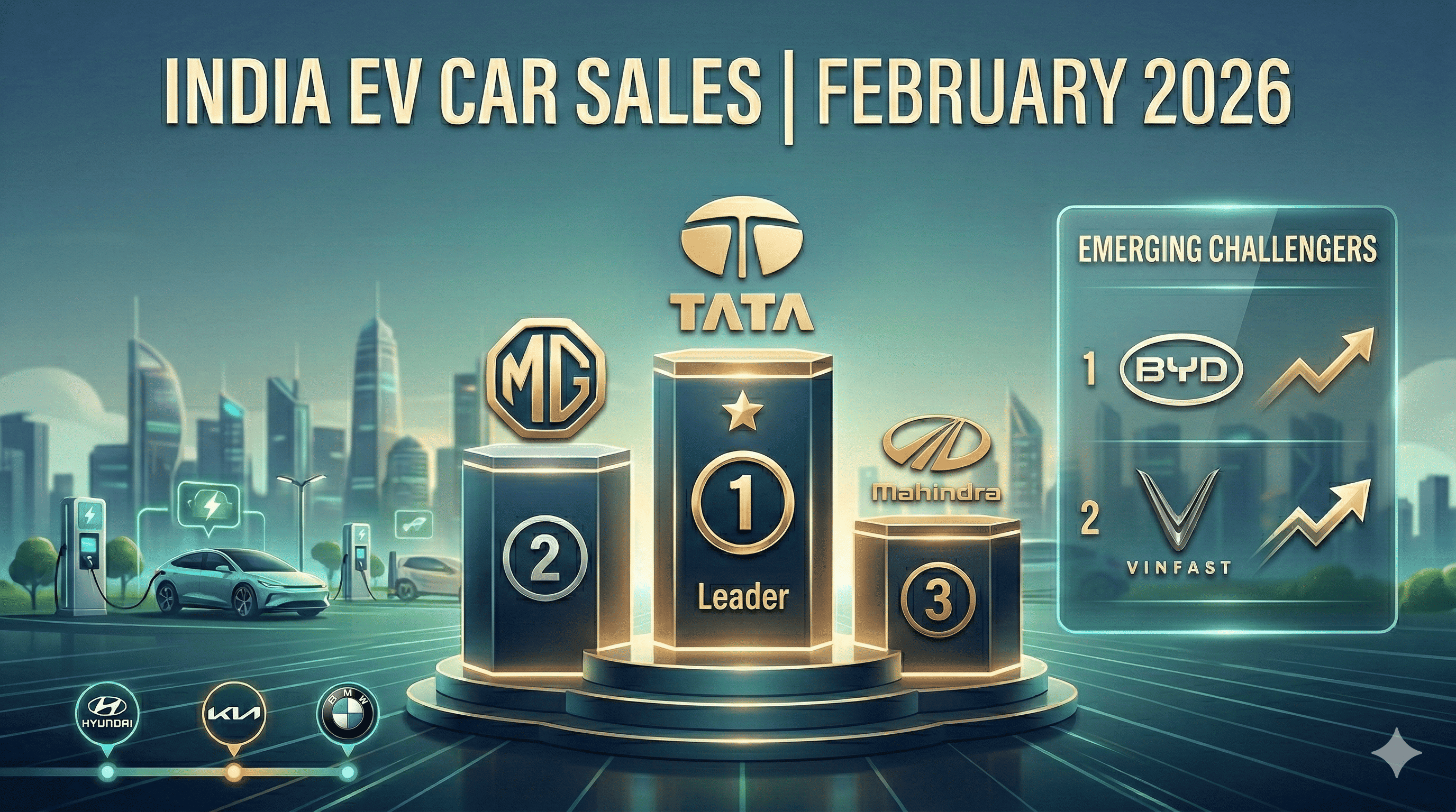 EV Car Sales in India February 2026 | Tata Leads, VinFast Sales Surge ...