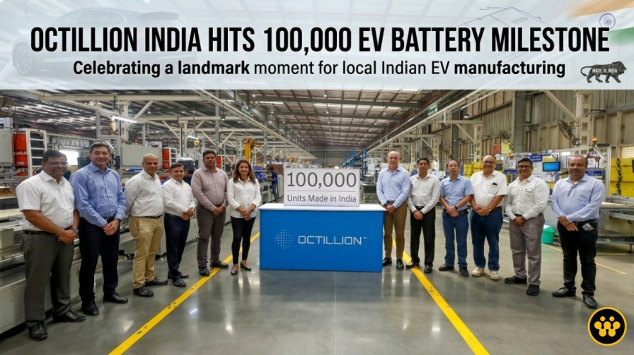 Octillion India Hits 100,000 EV Battery Production Mark | EVINDIA