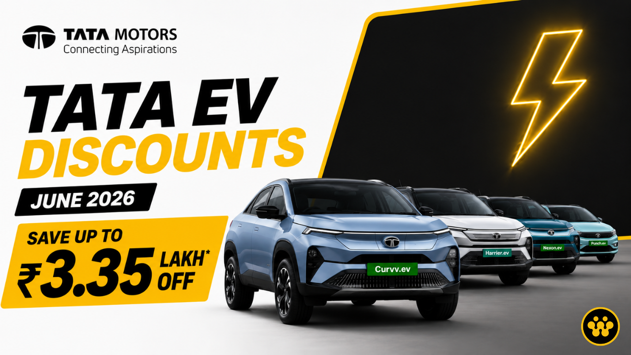 Tata EV June 2026 Discounts: Save Up to Rs 3.35 Lakh | EVINDIA